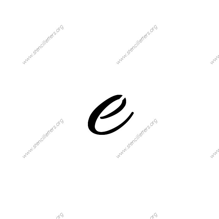 Connected Cursive Uppercase Lowercase Letter Stencils A Z 1 4 To 12 