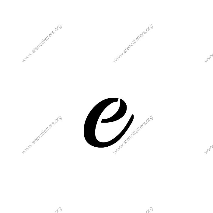 Vintage Calligraphy Uppercase Lowercase Letter Stencils A Z 1 4 To 12 