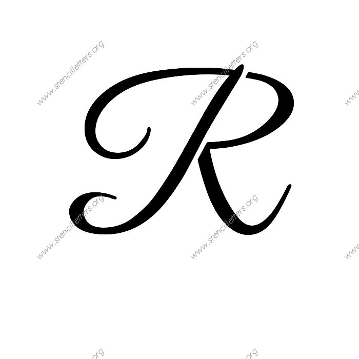 Calligraphy Cursive Lowercase R