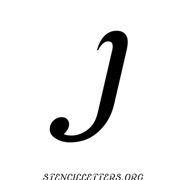 J In Cursive Writing Capital Letter J In Cursive Uppercase Symbol 