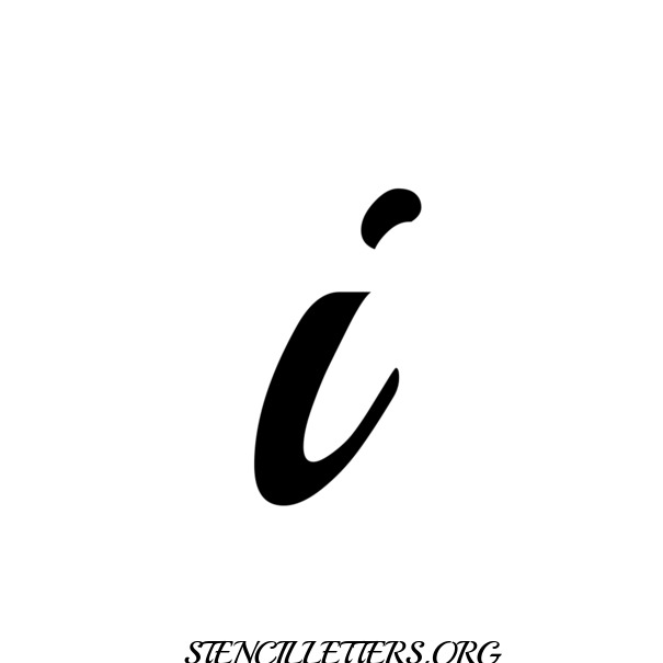 Typewriter Calligraphy Free Printable Letter Stencils With Outline 